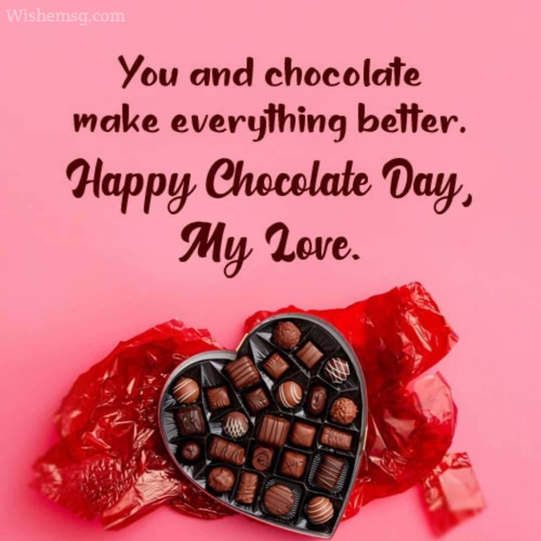200+ Happy Chocolate Day Wishes Quotes Images - Wishemsg.Com