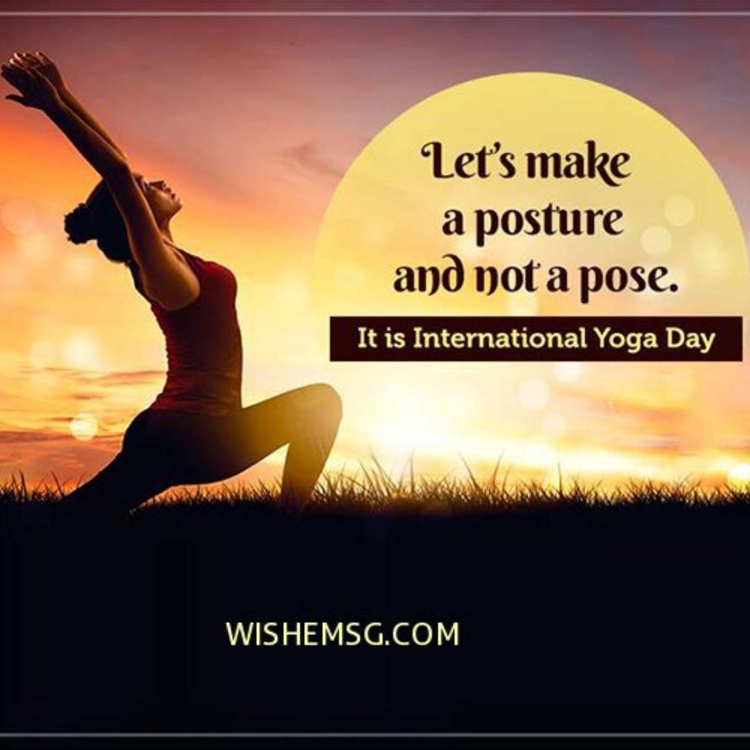 200+ Celebration International Yoga Day Wishes Quotes Images 2024 ...