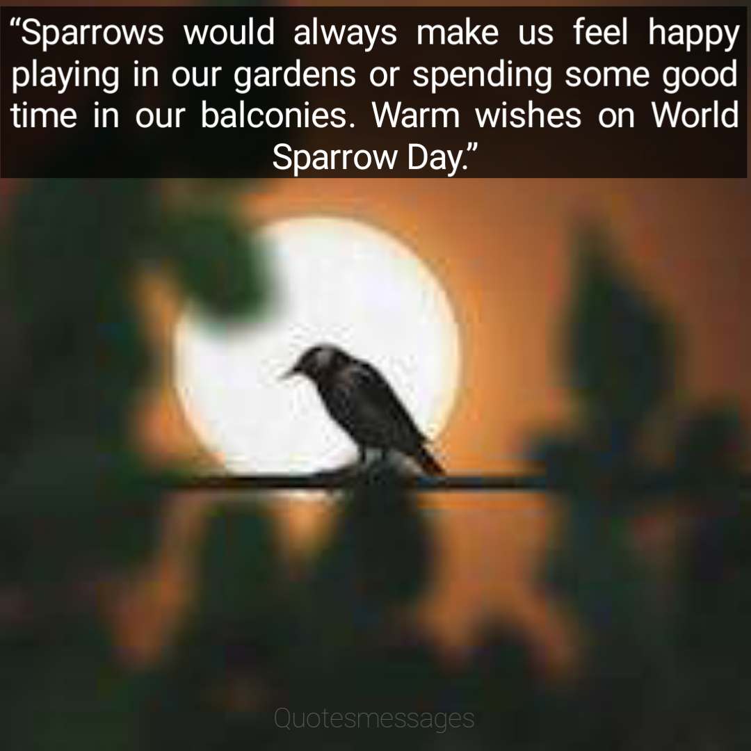 200+Happy World Sparrow Quotes - Wishemsg.Com